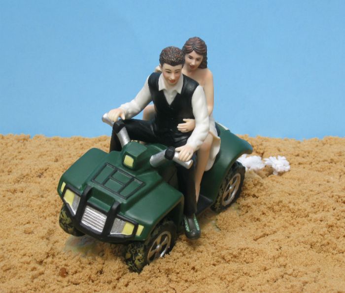 Paper & Party Supplies ATV Riders Cake Topper Off Road Vehicle Wedding ...